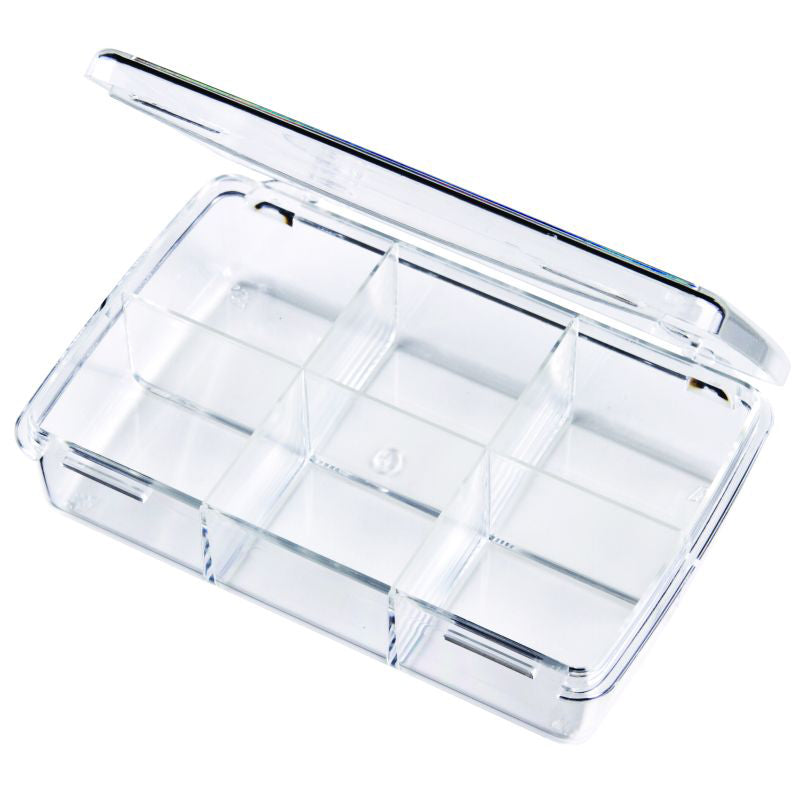 Diamondback™ Series 6740CD (DB220) Crystal Clear 6 Compartment Box