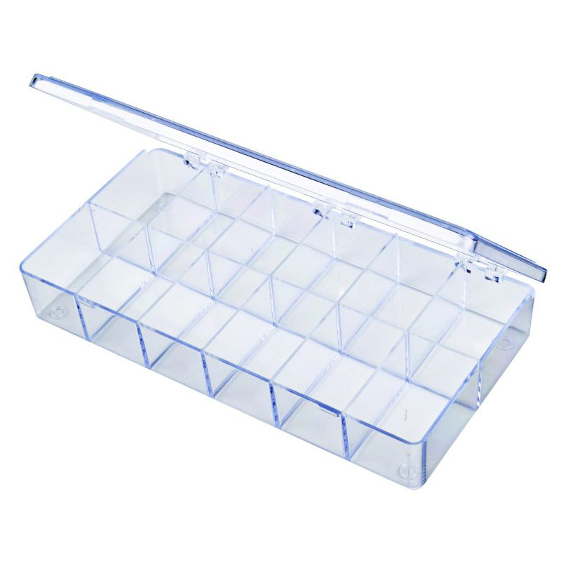 A-Series 6618CB (A208) Crystal Clear 12 Compartment Box
