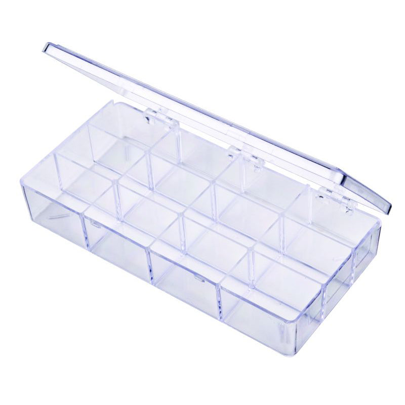 A-Series 6636CB (A219) Crystal Clear 12 Compartment Box