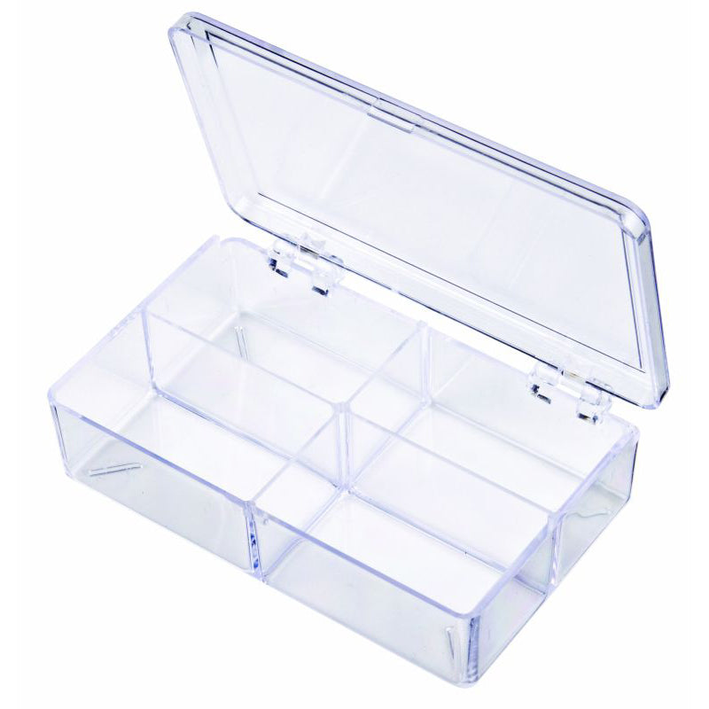 A-Series 6642CB (A221) Crystal Clear 4 Compartment Box