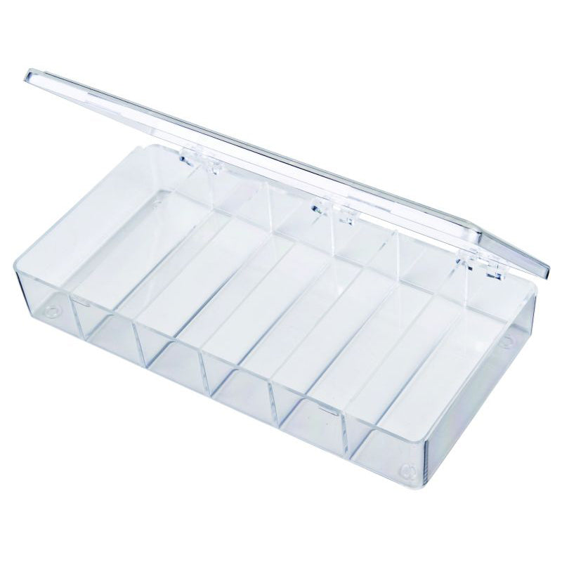 A-Series 6612CB (A203) Crystal Clear 6 Compartment Box