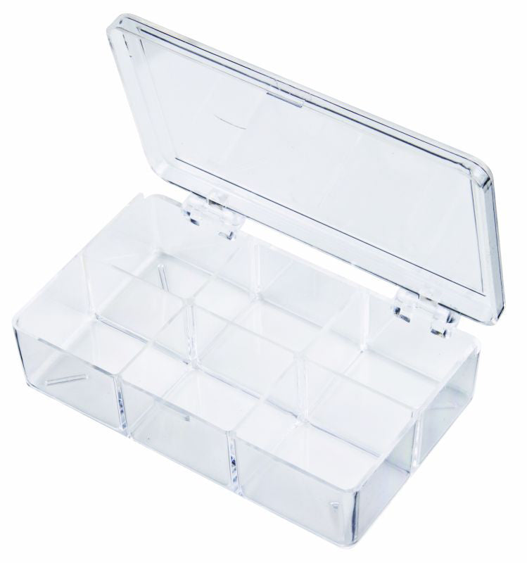 A-Series 6640CB (A220) Crystal Clear 6 Compartment Box