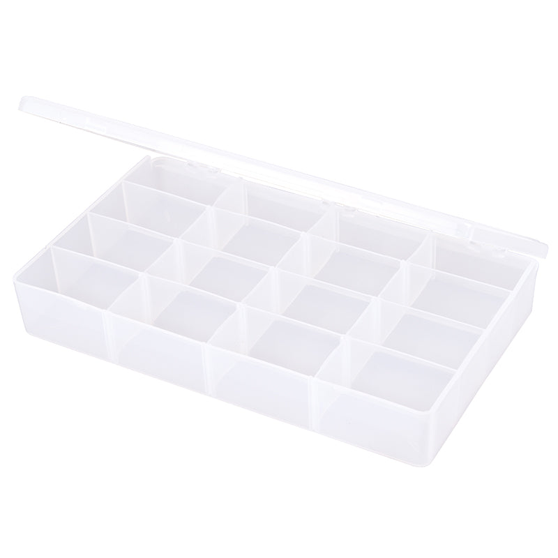 T-Series 6713TE (T616R) Translucent 4 Compartment Box with Dividers