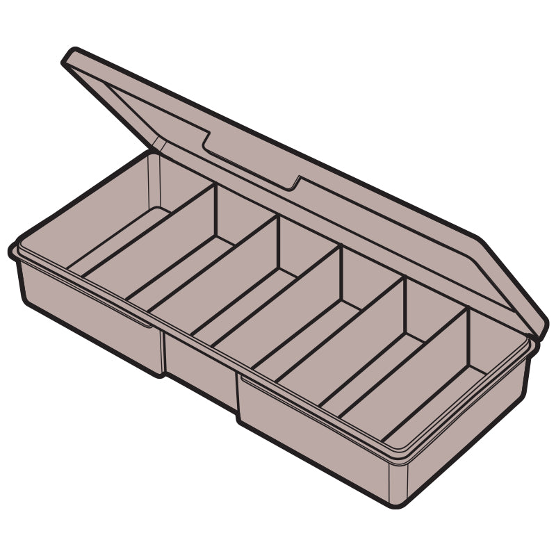 V-Series 6660VA (V506-2) Opaque Taupe 6 Compartment Box